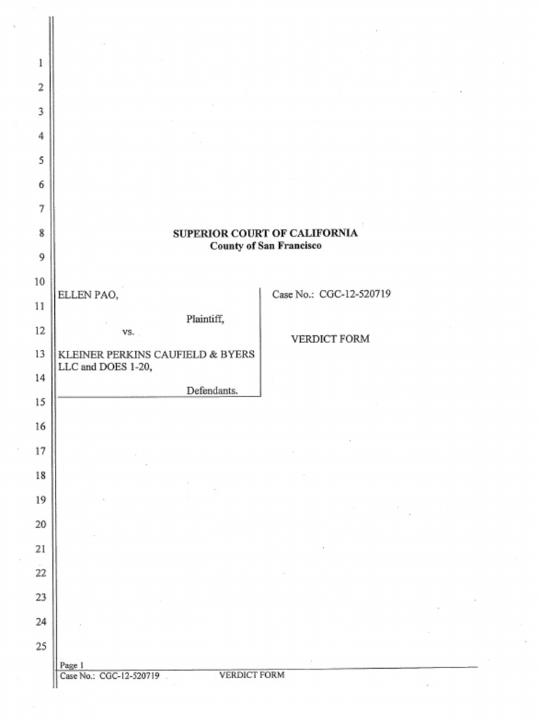 Pao Verdict Form | PDF