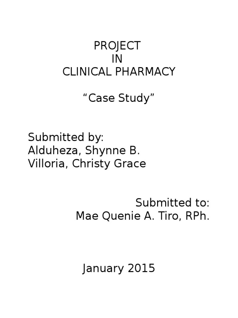 Clin Pharm Case Study | PDF | Coronary Artery Disease | White Blood Cell