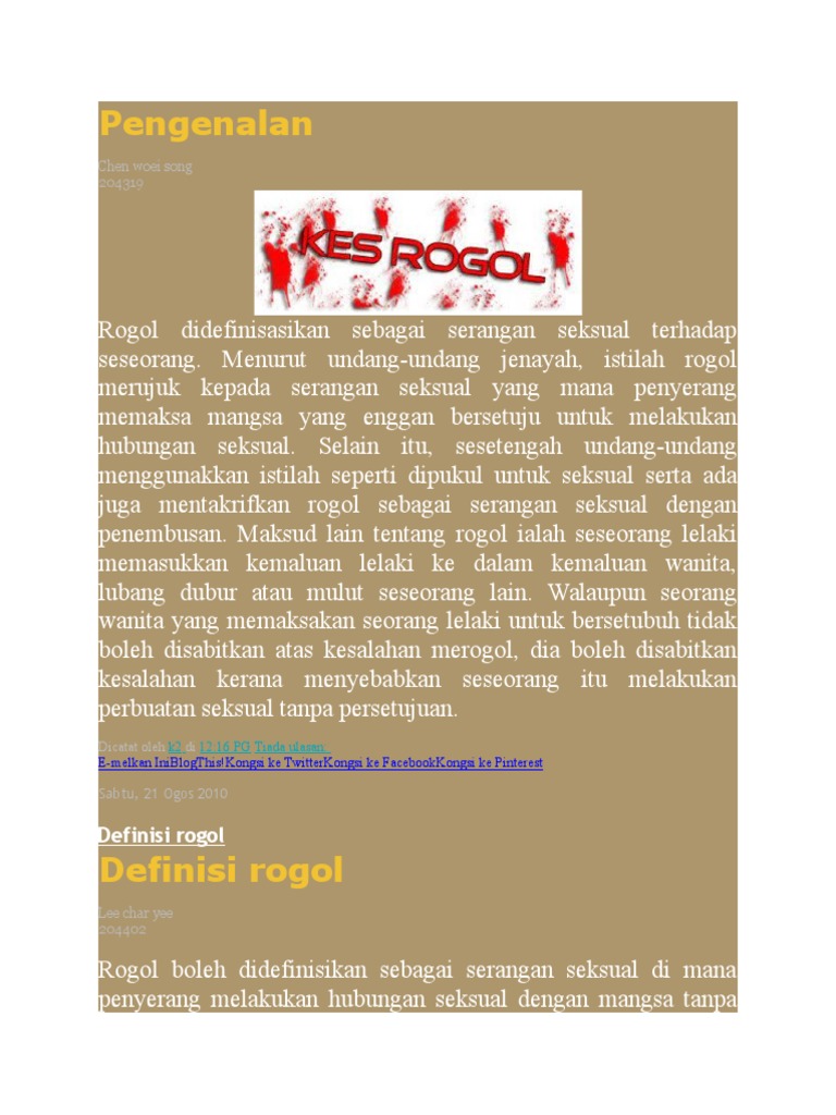 Kes Rogol | PDF