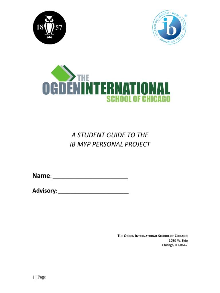 Personal Project Guide 2014-2015 PDF | PDF | Human | Cookbooks