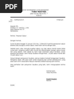 Contoh Surat Indented Style Pesanan | PDF