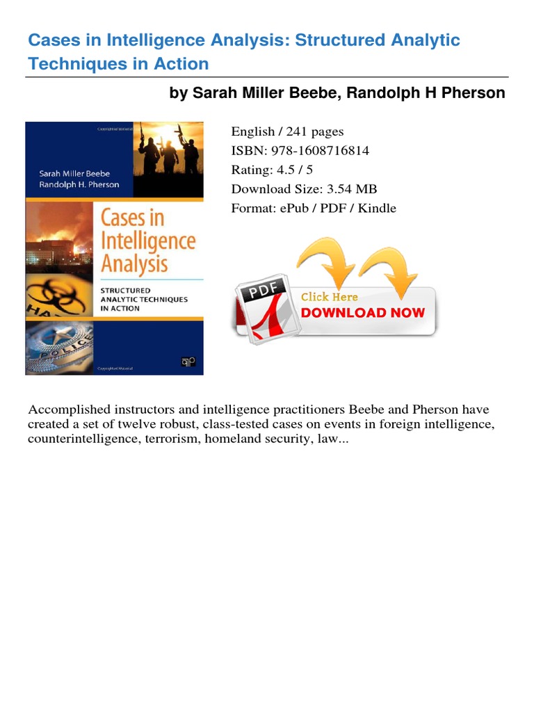 Cases in Intelligence Analysis Techniques | PDF | Intelligence Analysis ...
