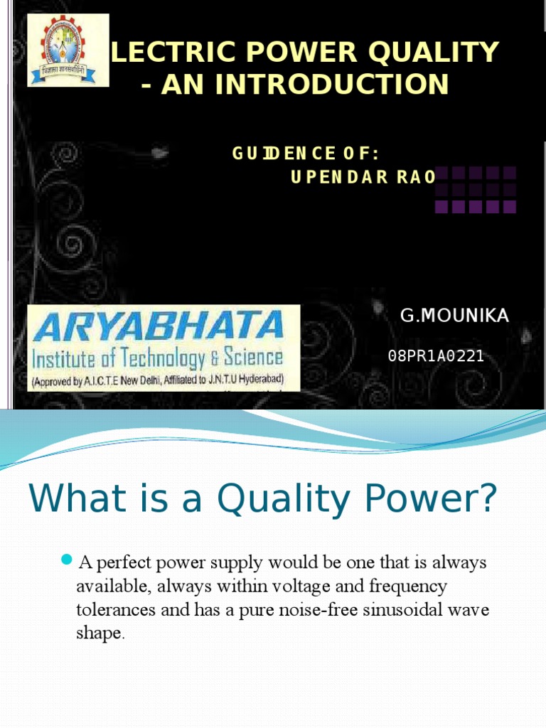Understanding Electric Power Quality | PDF