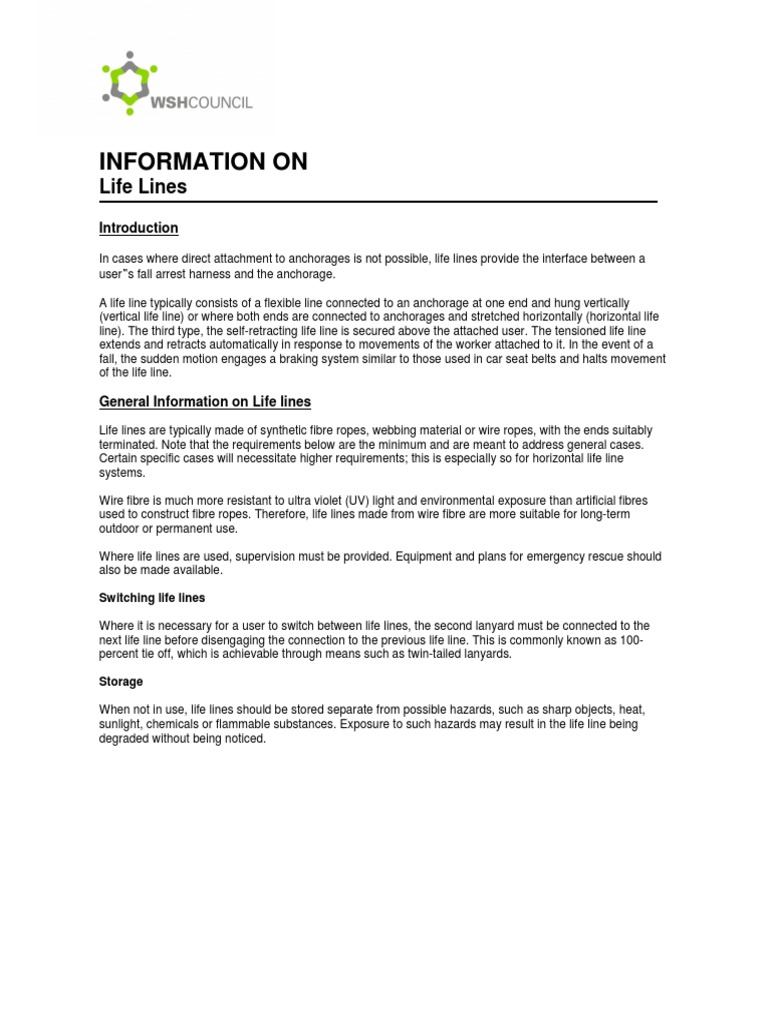 Lifelines Information | PDF | Occupational Safety And Health | Nature