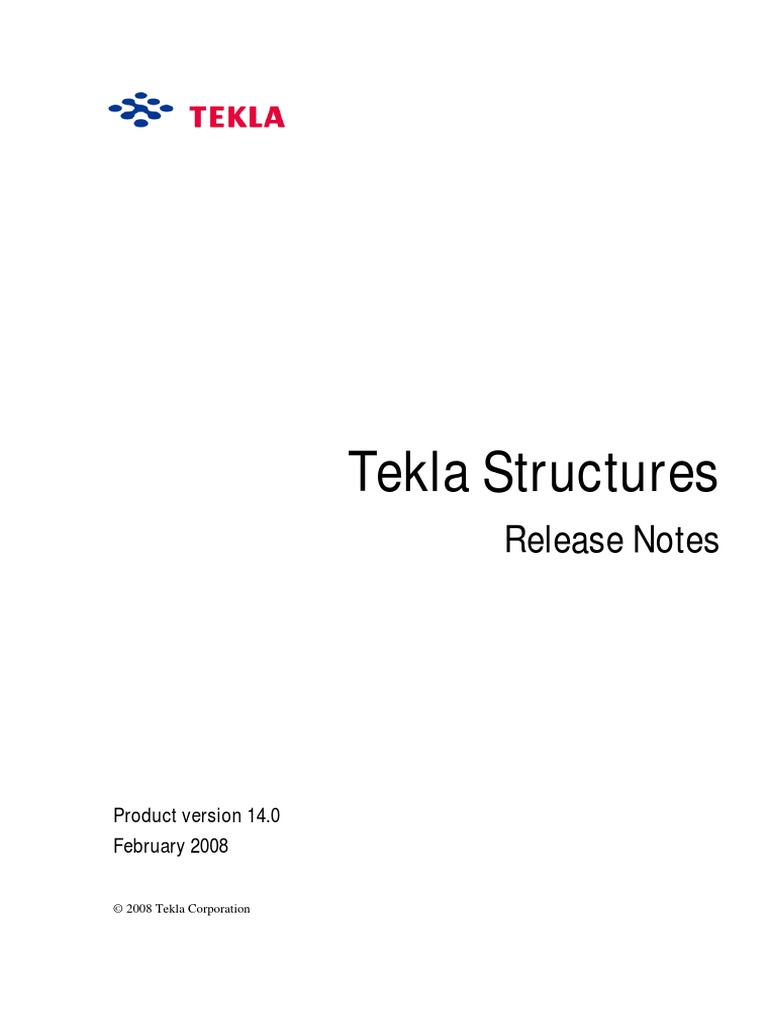 Tekla Structure 14.0 Release Notes PDF | PDF | Icon (Computing ...