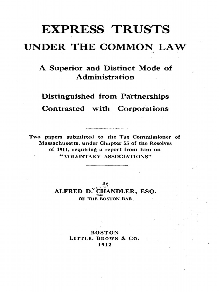 Express Trusts Under The Common Law | PDF