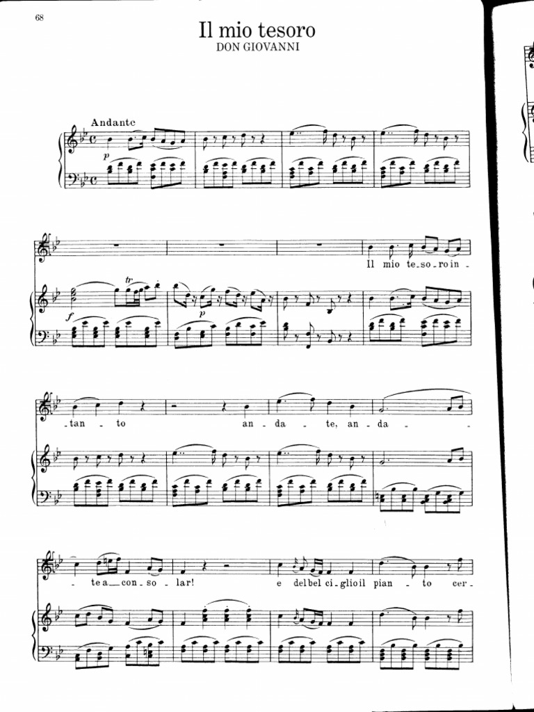 Il Mio Tesoro - Don Giovanni | PDF