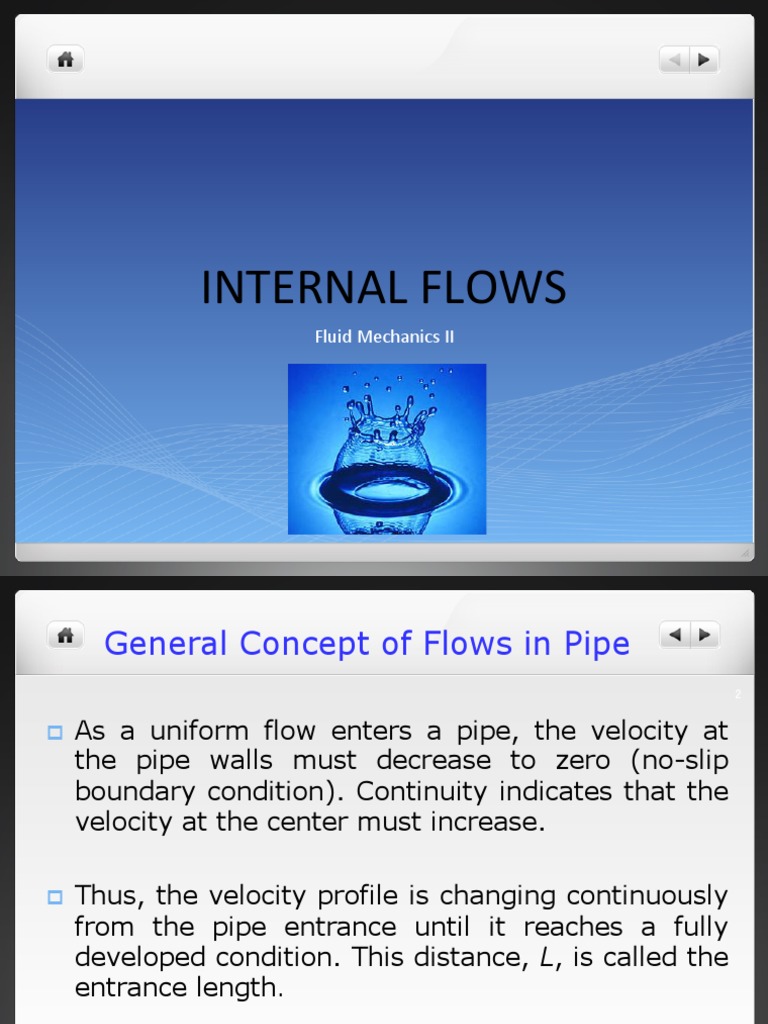 Internal Flow Presentation | PDF | Science & Mathematics