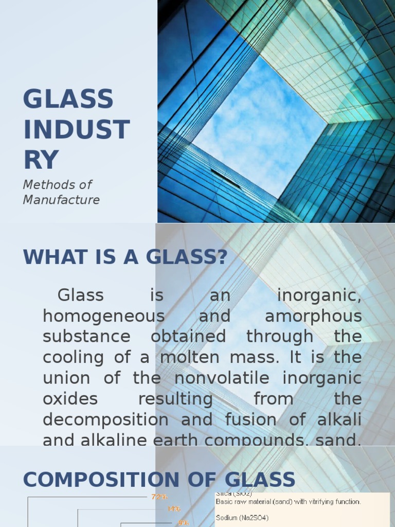 Glass PPT | Glasses | Silicon Dioxide