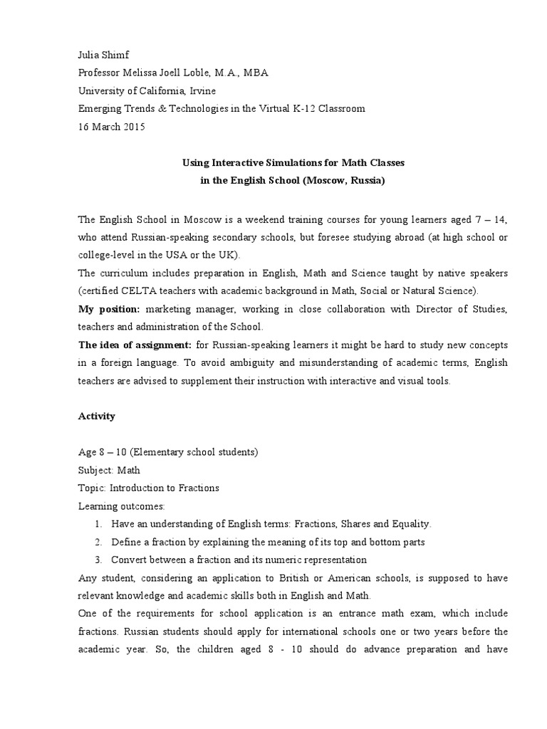 Using Interactive Simulations For Math Classes | Download Free PDF ...