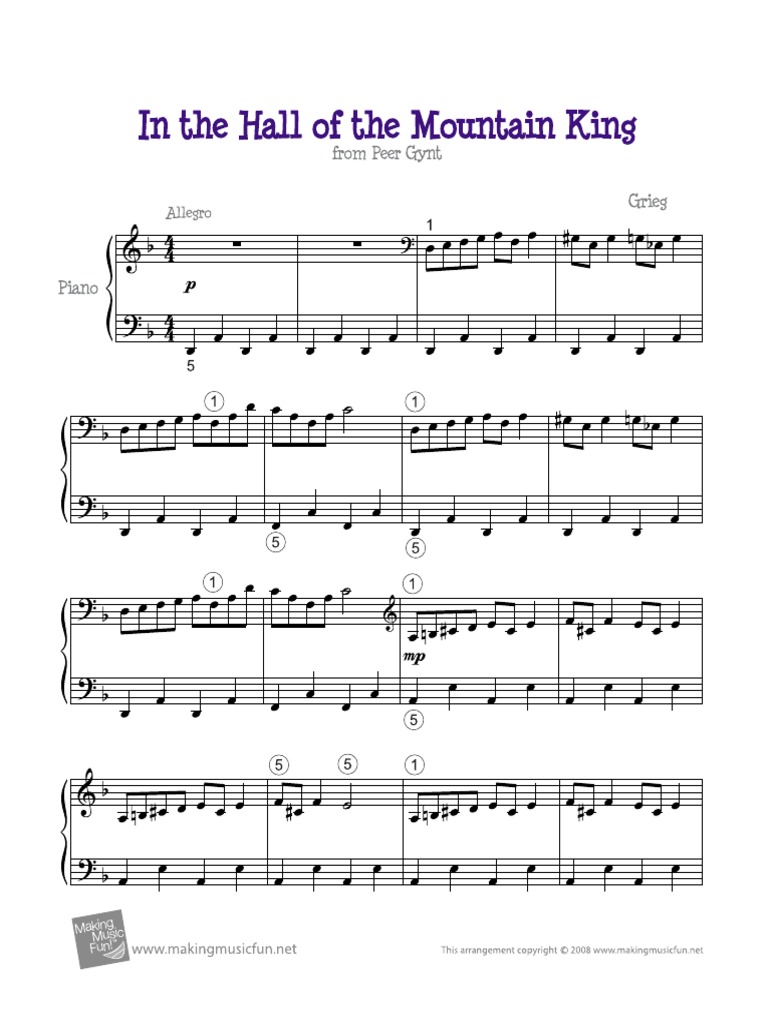 In The Hall of The Mountain King | PDF