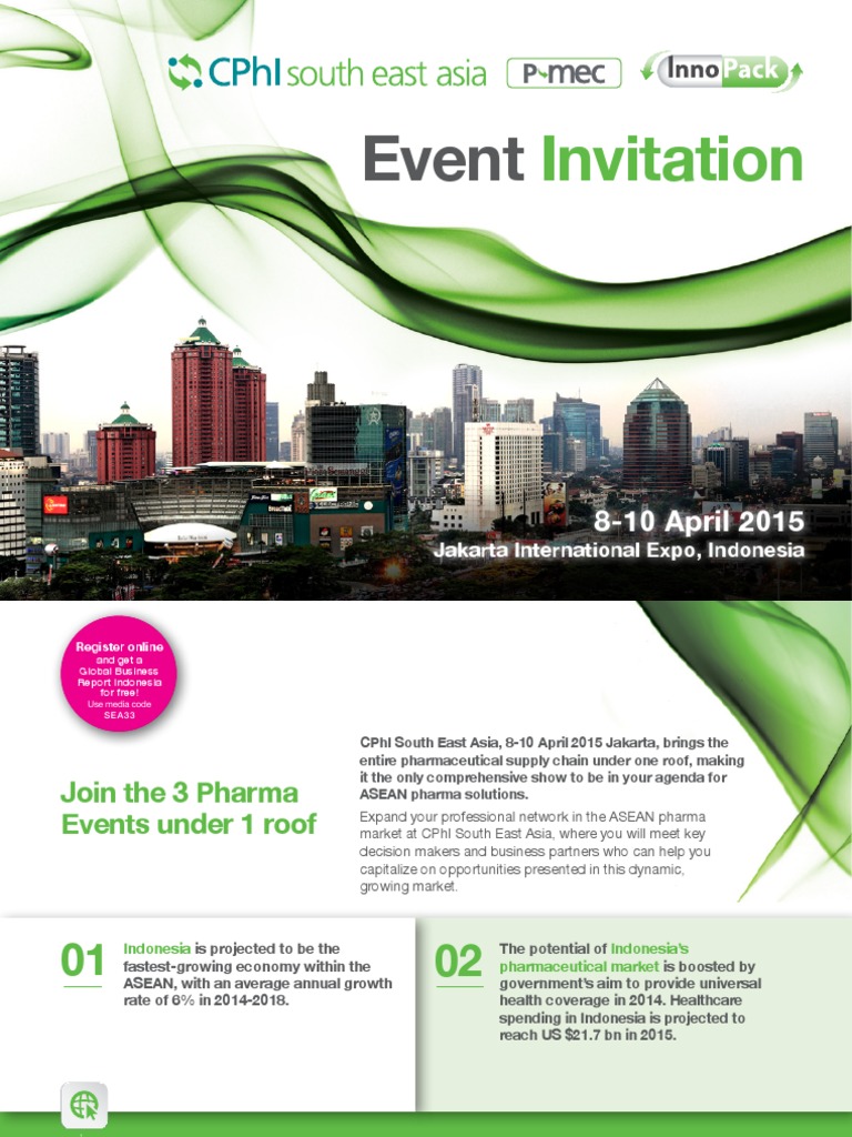 Event Invitation For CPhI, P-MEC, InnoPack South East Asia 2015 | PDF ...