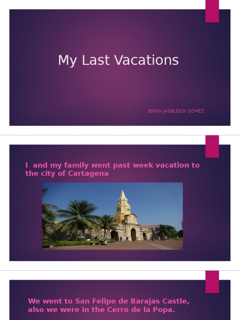 My Last Vacations | PDF