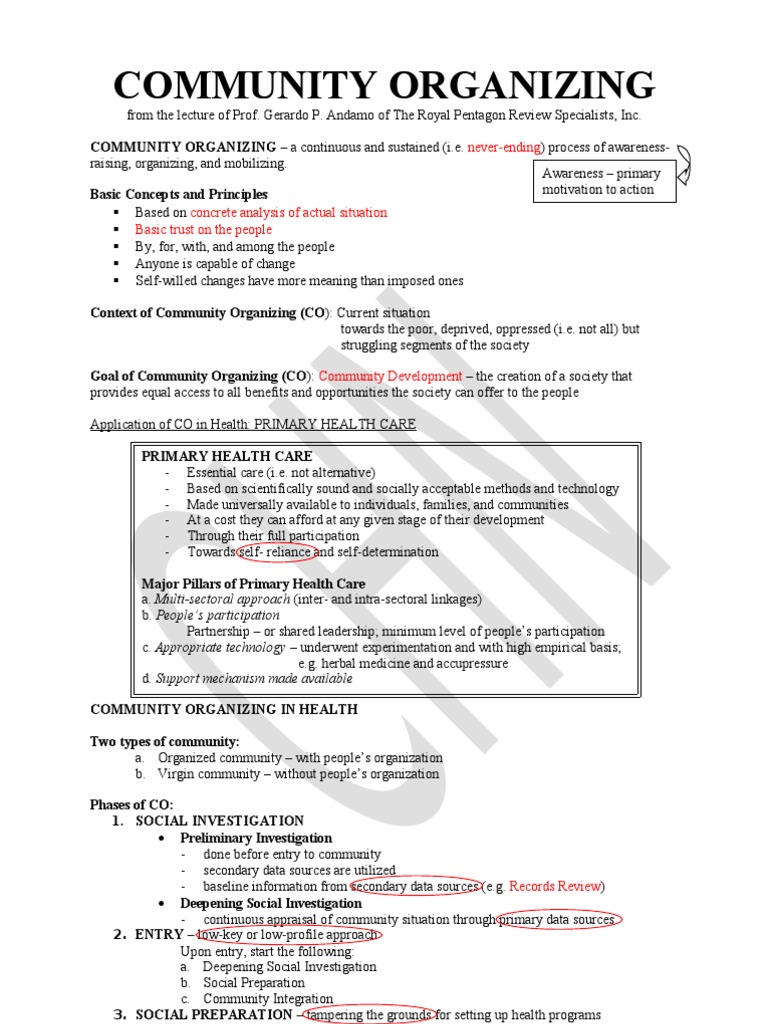 Community Organizing | PDF | Community | Community Organizing