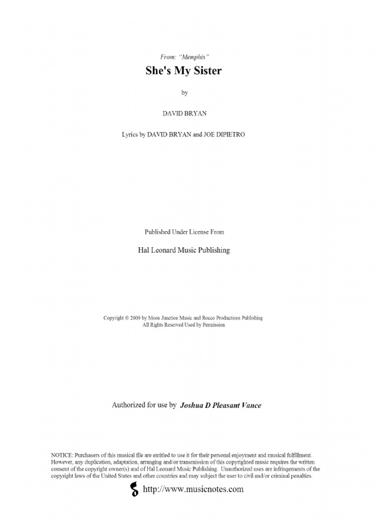 She's My Sister | PDF