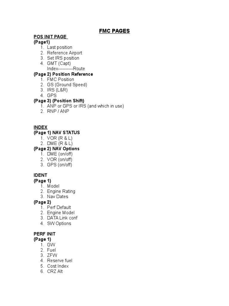 Fmc Pages Download Free Pdf Navigation Aerospace Engineering