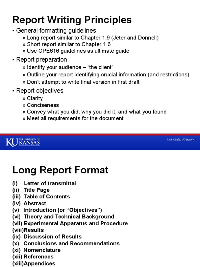 Report Writing Principles Presentation | PDF | Uncertainty | Calibration