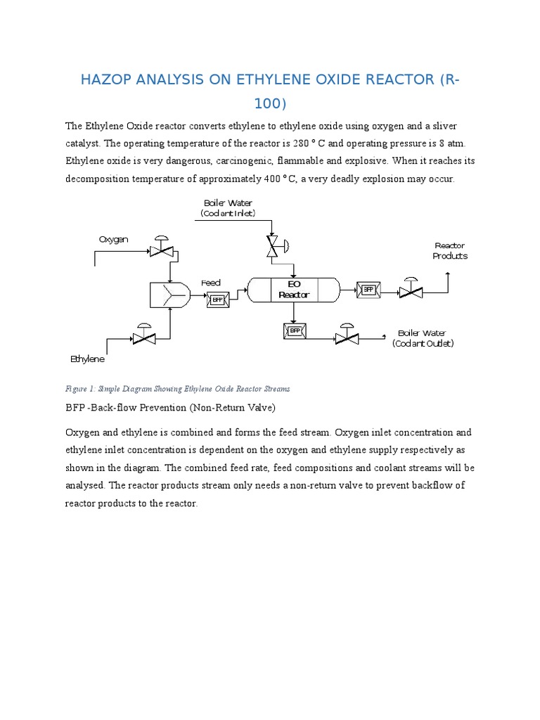 HAZOP Reactor | PDF | Oxygen | Chemical Reactions