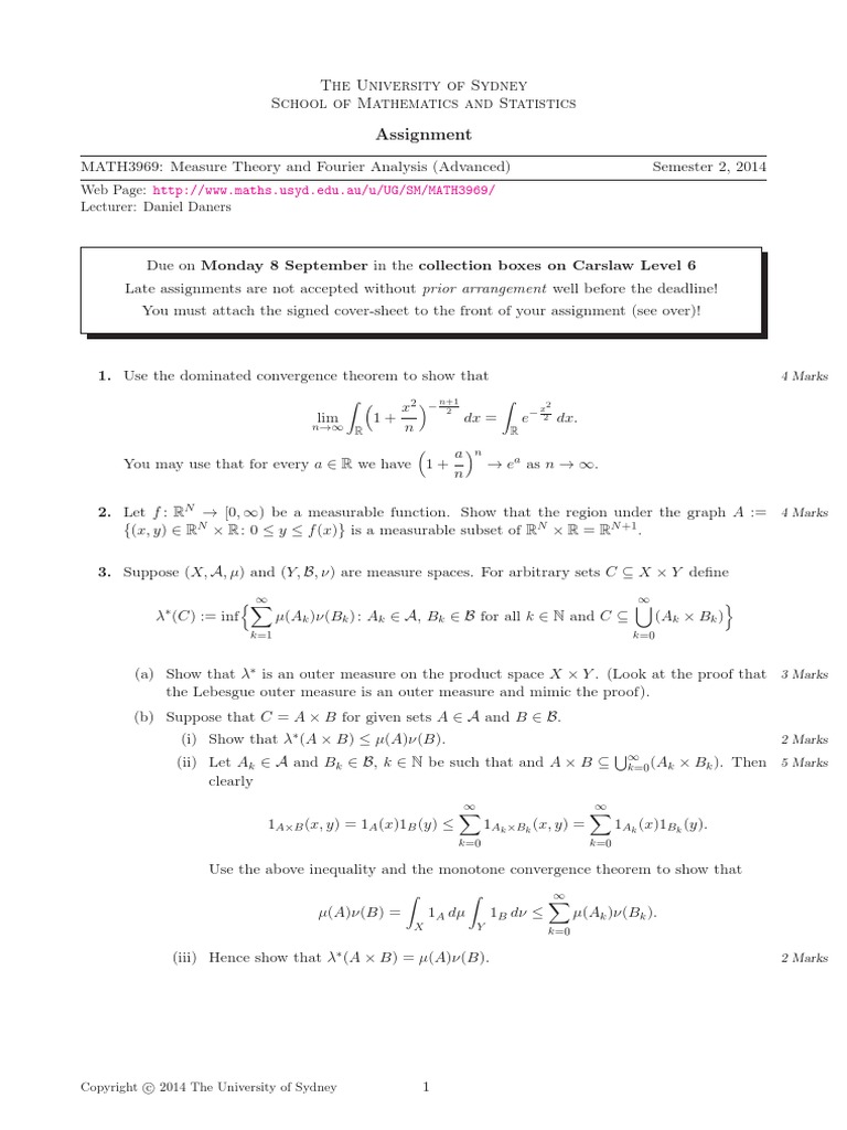 Measure Theory and Fourier Analysis | PDF | Measure (Mathematics ... Measure Theory and Fourier Analysis | PDF | Measure (Mathematics ...