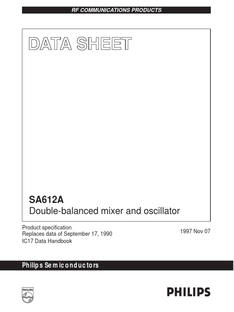 SA612 | PDF | Electronic Oscillator | Capacitor