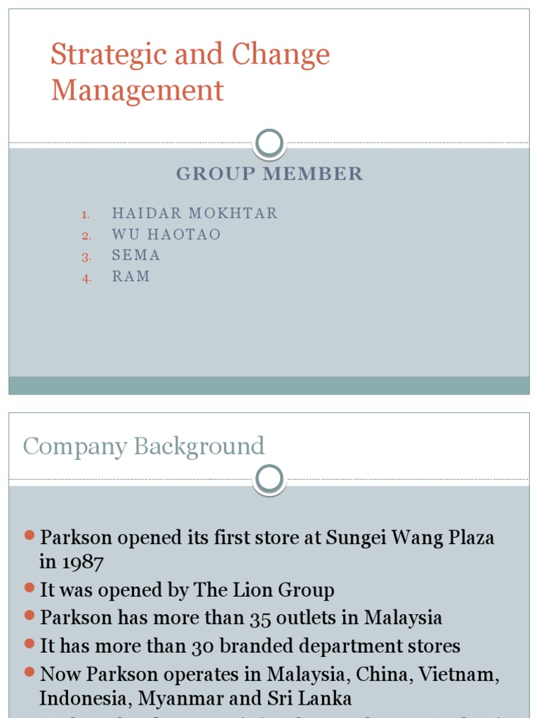Strategic and Change Management | PDF | Strategic Management ...