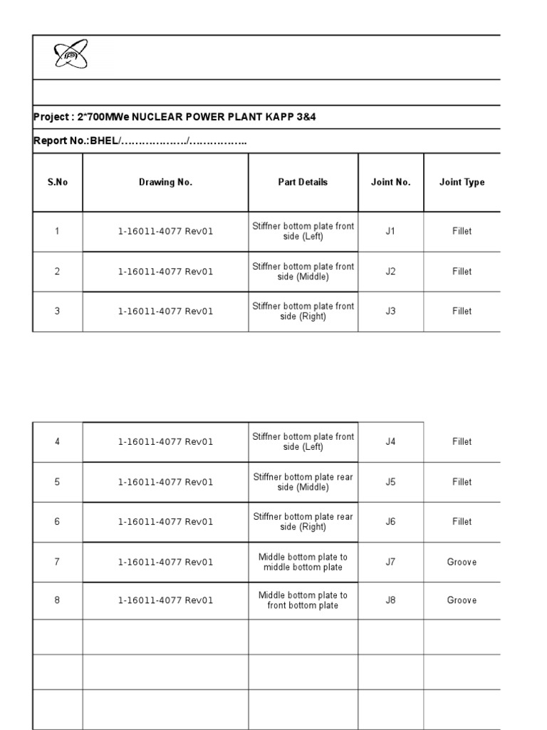 Welding Inspection Report | PDF | Industrial Processes | Applied And ...