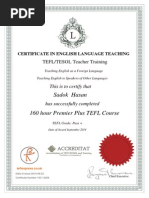 Accredited TESOL/TEFL Courses Online | PDF | English As A Second Or ...