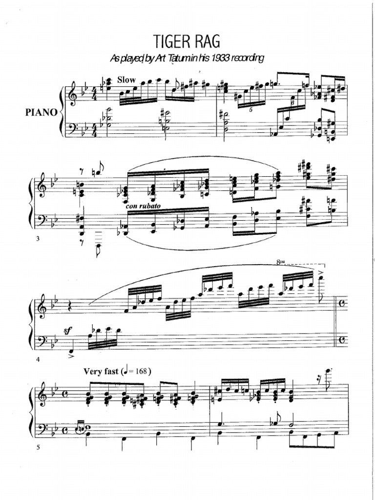 Art Tatum - Tiger Rag | PDF