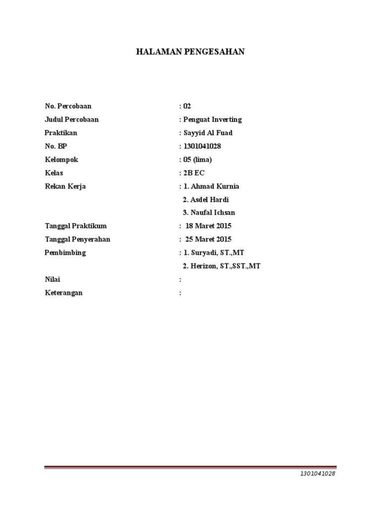 Penguat Inverting | PDF