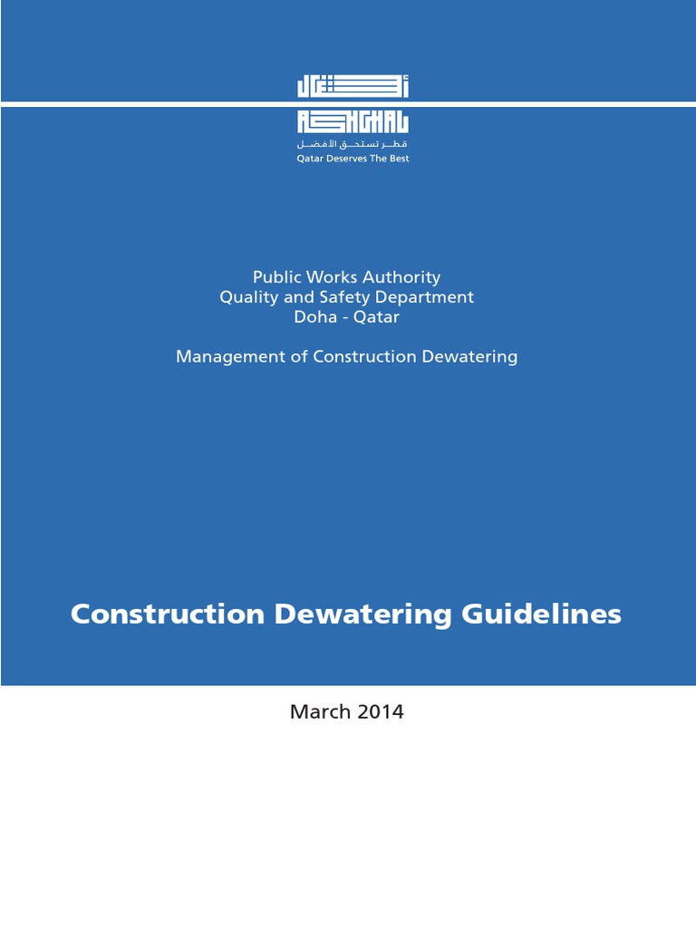 Qatar Dewatering Guidelines | PDF