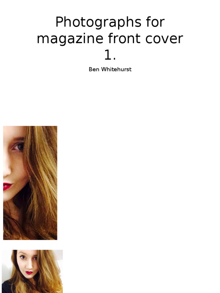 Magazine Cover Photography Guide | PDF