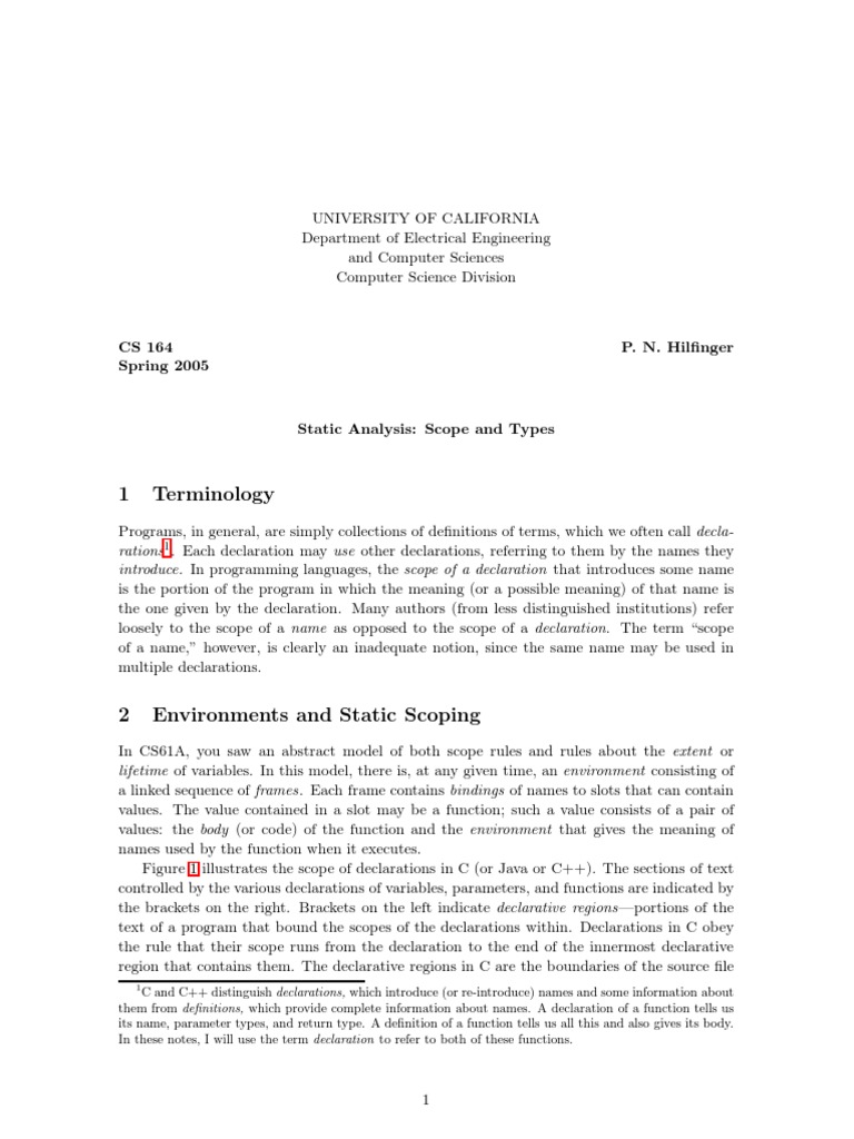 Compiler | PDF | Scope (Computer Science) | C++
