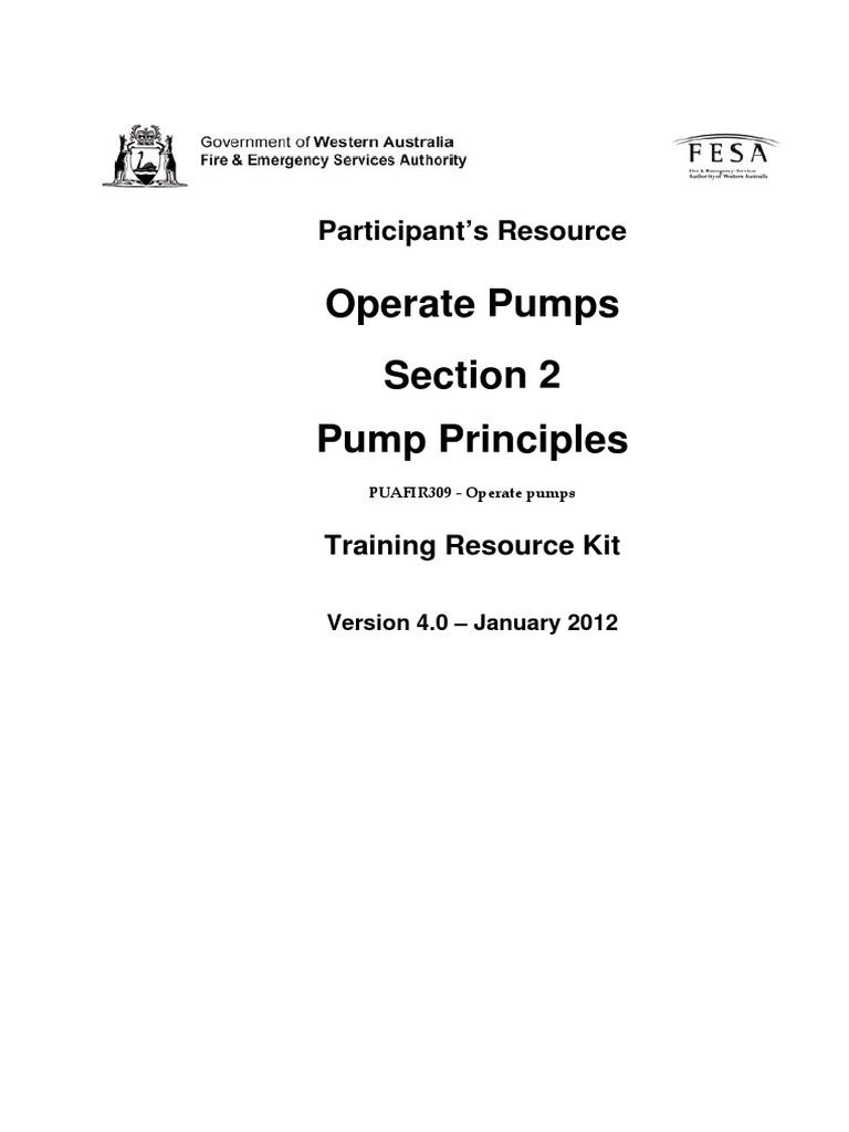 Pump Principles Pdf