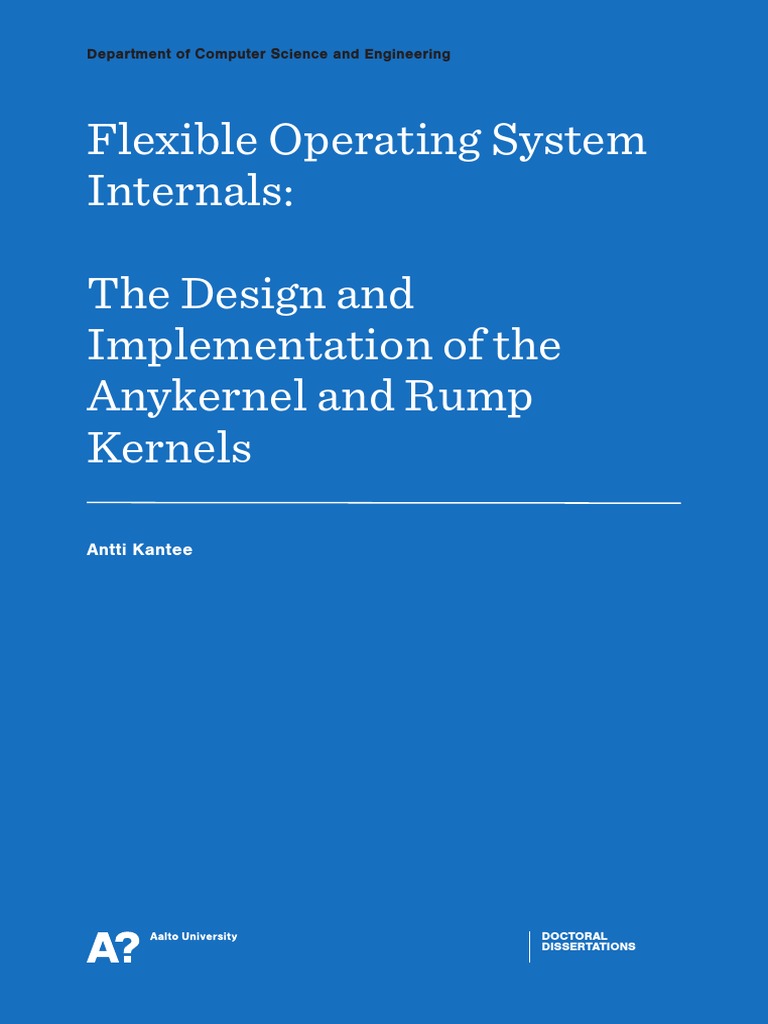 Flexible Operating System Internals Pdf Kernel Operating System Operating System 