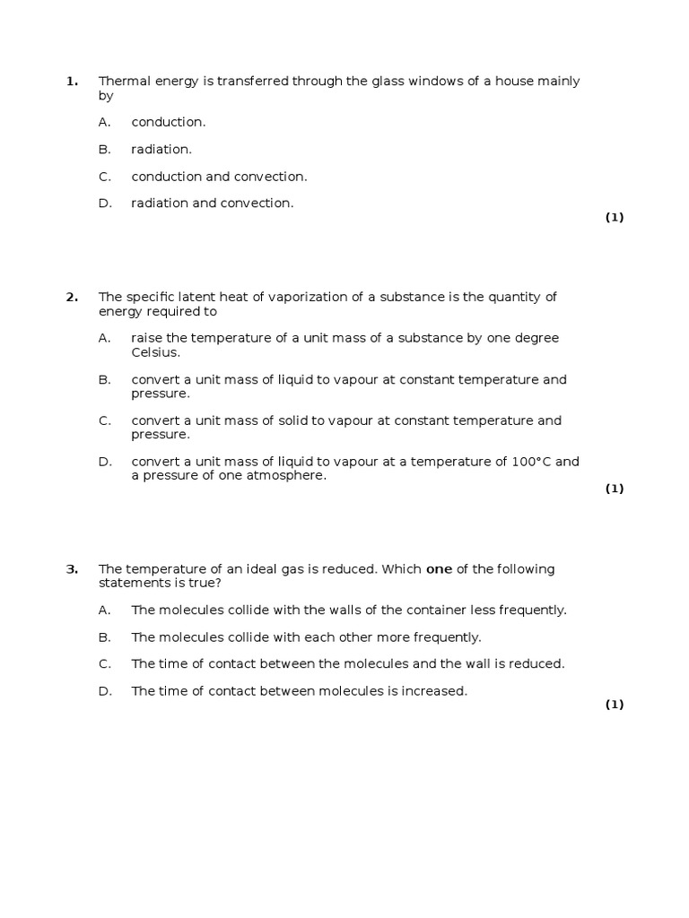 Thermal Physics Core | Download Free PDF | Temperature | Latent Heat