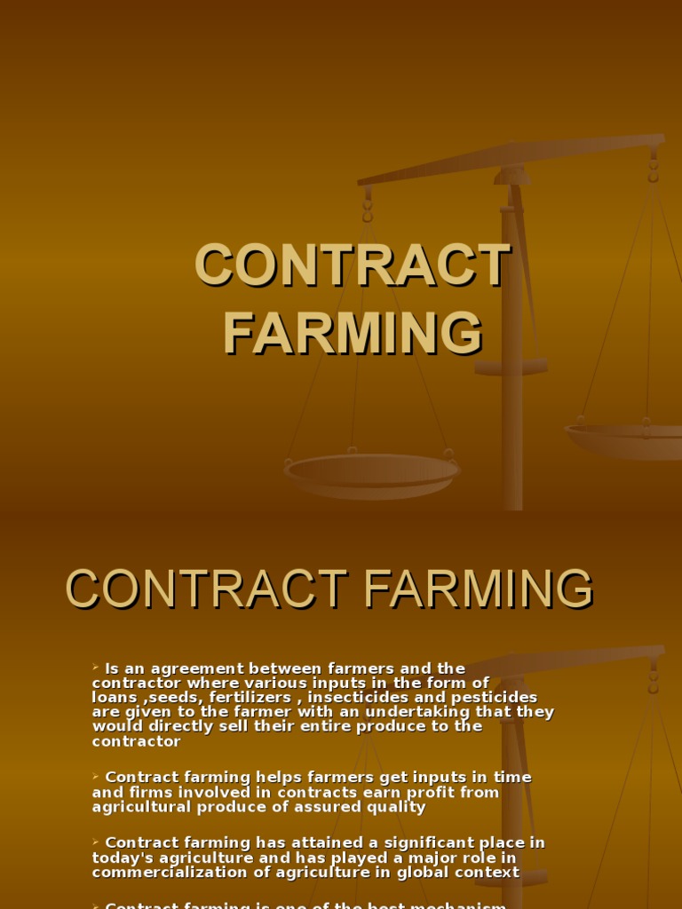 Understanding Contract Farming Models | PDF | Peanuts | Agriculture