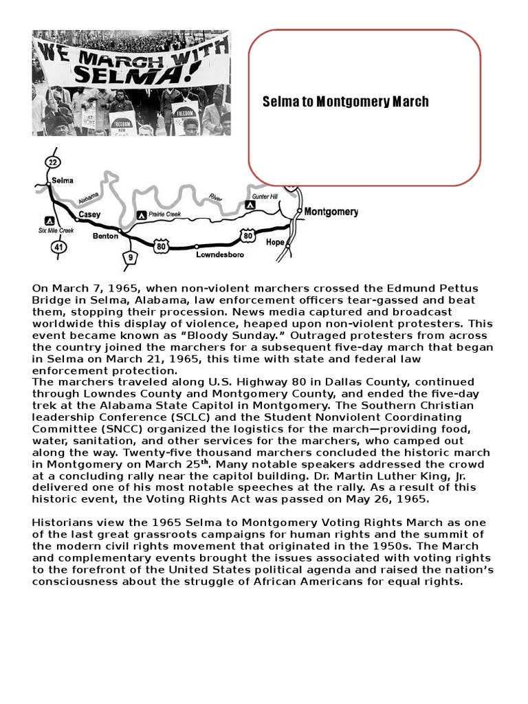 Selma To Montgomery March | PDF