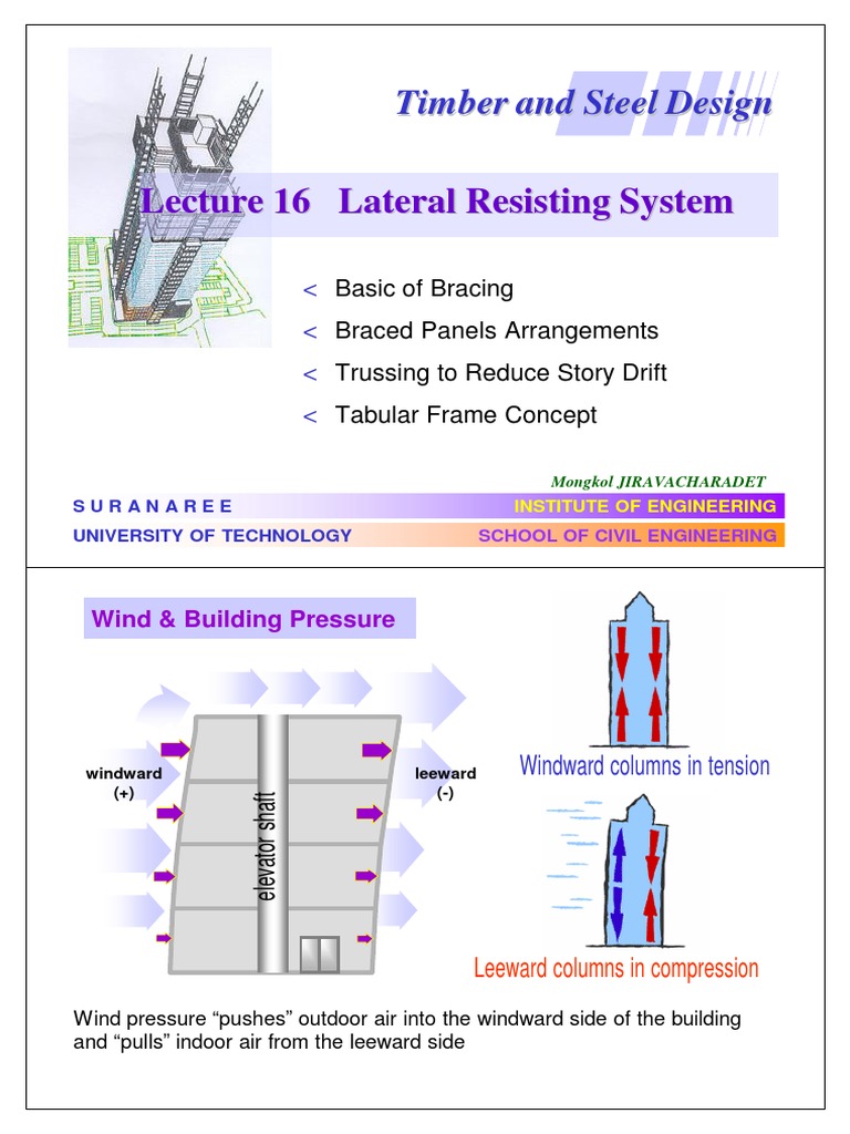 L16 Lateral Building | PDF | Framing (Construction) | World Trade ...