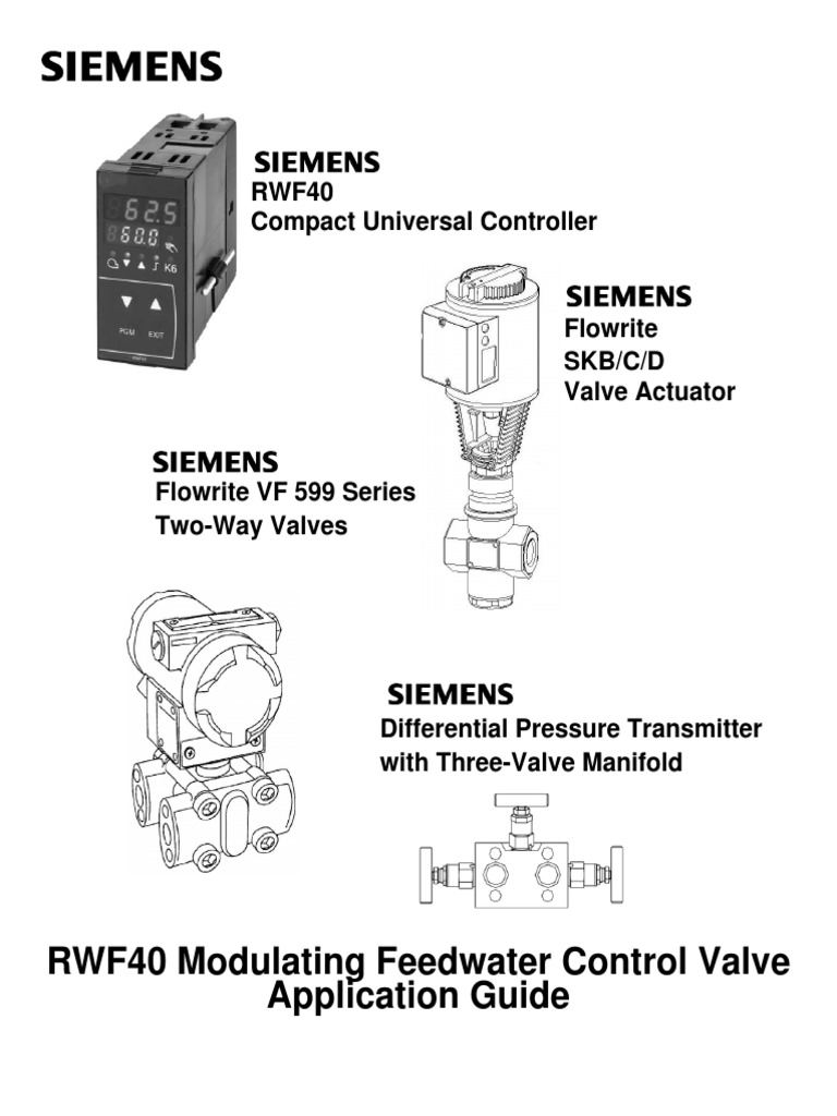RWF40 Modulating Feedwater Control Valve Application Guide: RWF40 Compact Universal Controller ...
