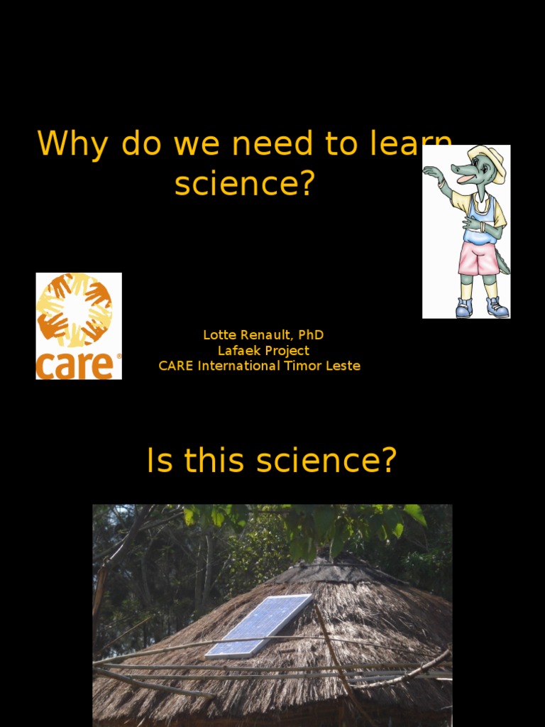 Lotte Renault of LAFAEK Magazine On Why Study Science? | PDF | East ...
