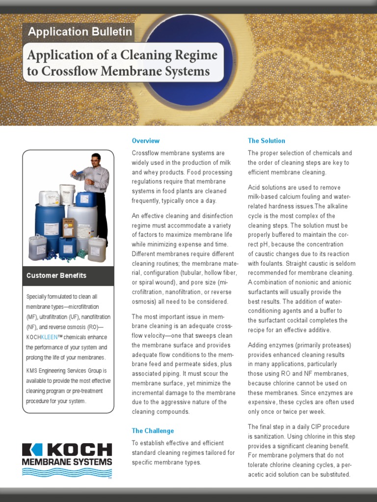 KMS Membrane Cleaning | PDF | Membrane | Chemistry