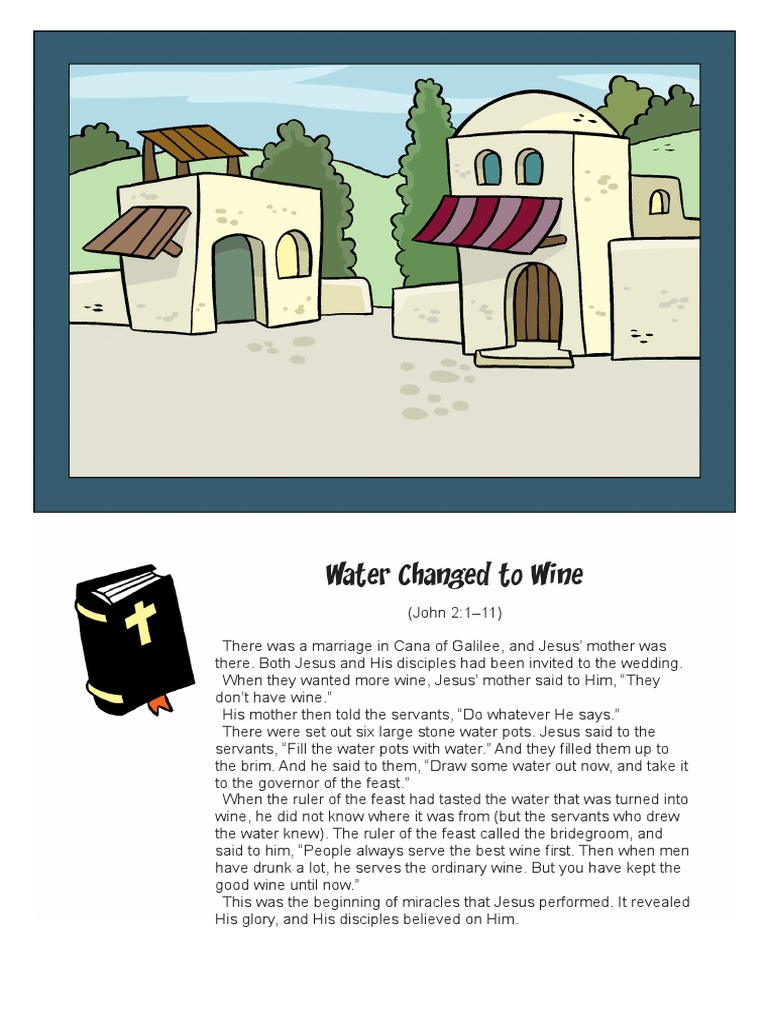 464 - 3D Picture - Miracles in The Bible - Water Changed To Wine PDF | PDF