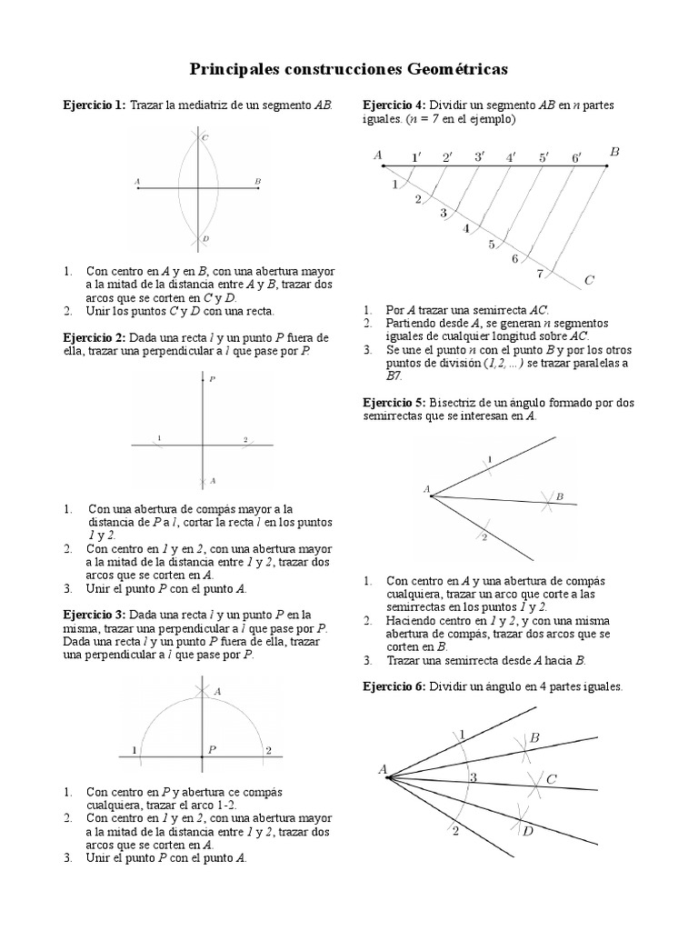 Construcciones Geometricas Una Introduccion. | PDF | Circulo | Elipse