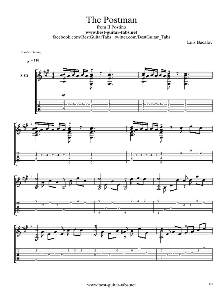 The Postman Solo Guitar | PDF