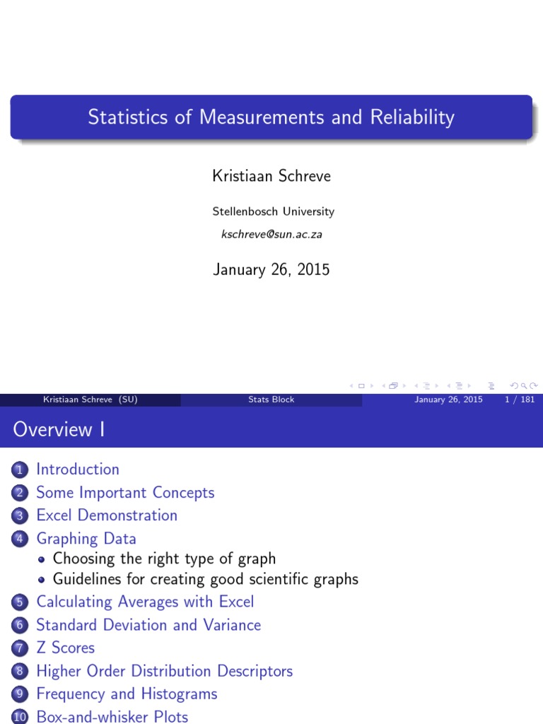 Statistics Block Presentation Slides Day 4 | PDF | Normal Distribution ...