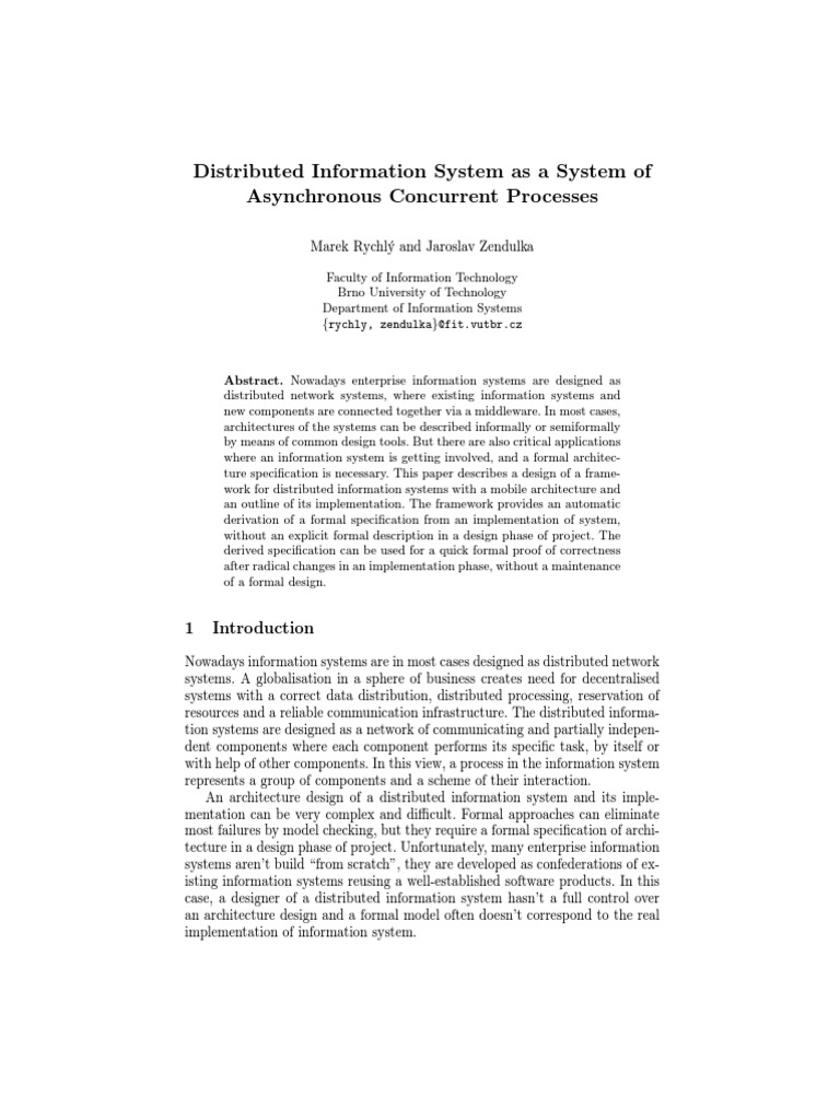 Distributed Is System | Download Free PDF | Component Based Software ...