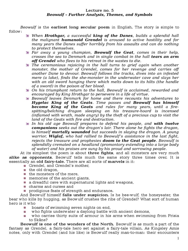 Beowulf | PDF | Beowulf | English Heroic Legends