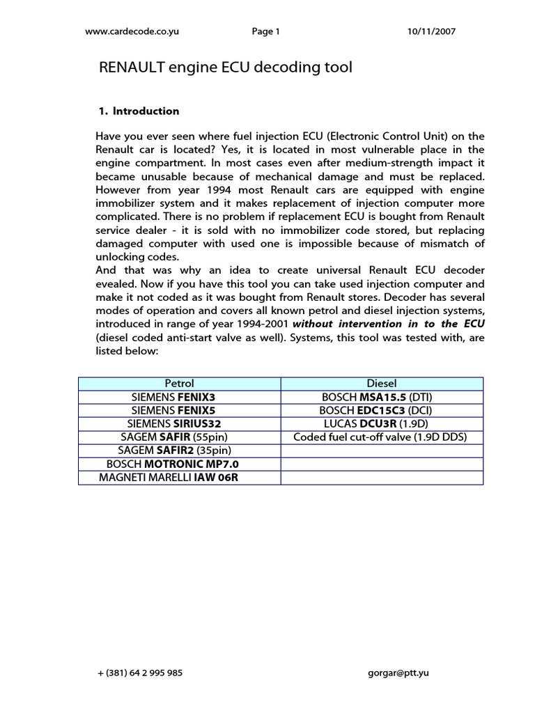 Ecu Decode PDF | PDF | Throttle | Ignition System