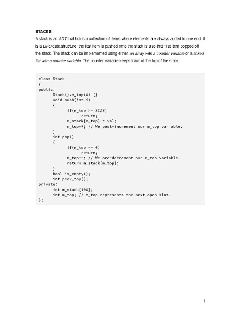 List With A Counter Variable. The Counter Variable Keeps Track of The ...