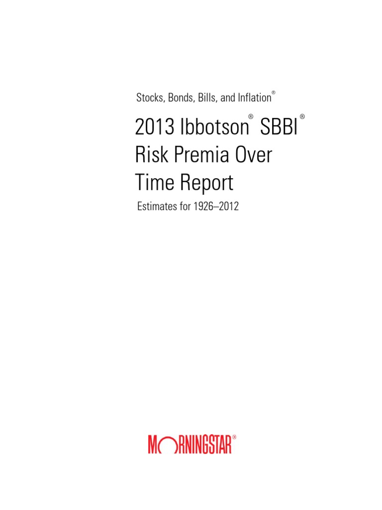 2013 Ibbotson SBBI | PDF | Capital Asset Pricing Model | Beta (Finance)